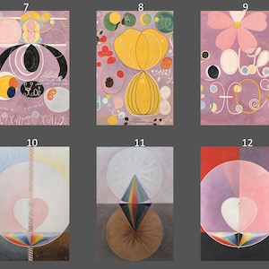 Set of 3 Hilma Af Klint Canvas Wall Art,hilma Af Klint Artwork,create ...