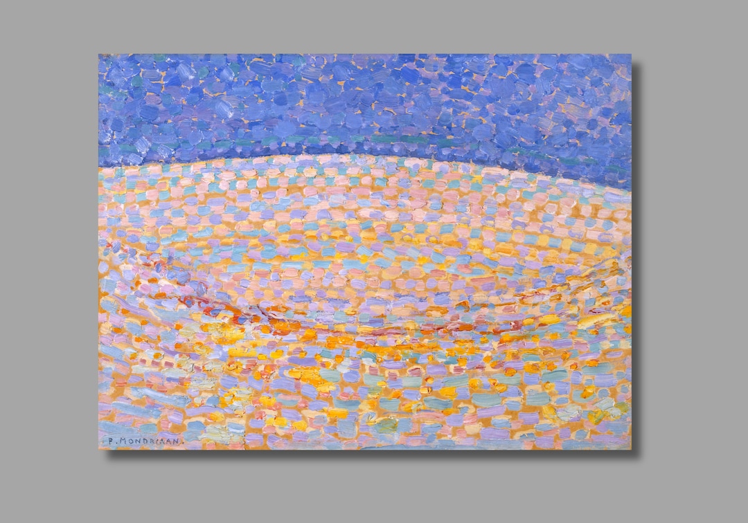 Piet Mondrian Dune III (1909) Art Print, Piet Mondrian Artwork, Canvas ...