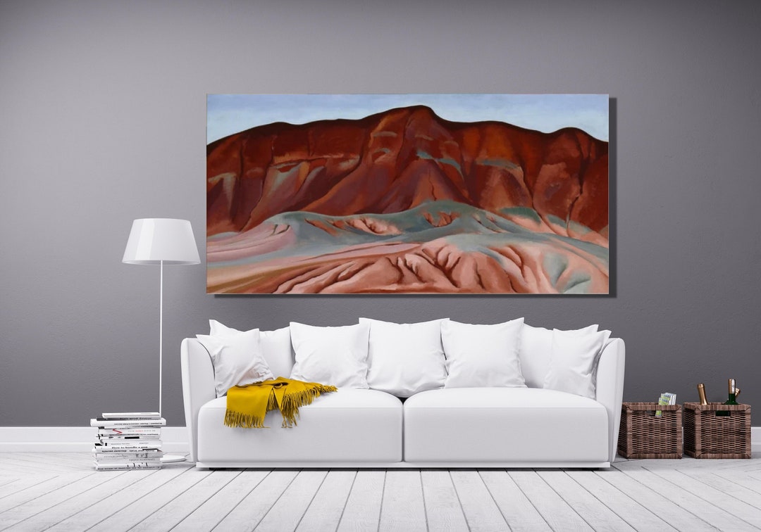 Georgia O'keeffe Purple Hills Ghost Ranch Art Print, O'keeffe Canvas ...
