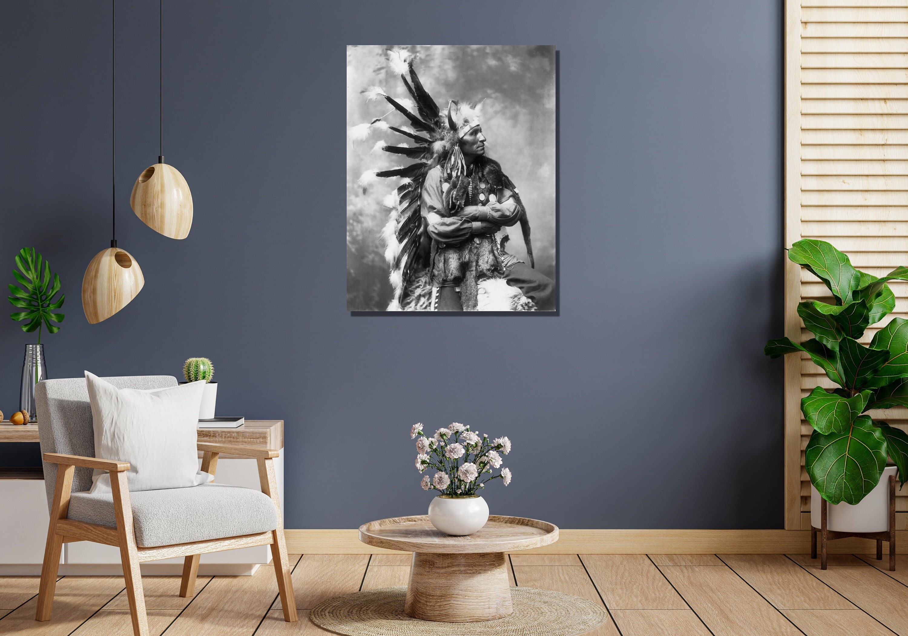 Native American Portrait of Little Horse Sioux Tribe 1899 - Etsy
