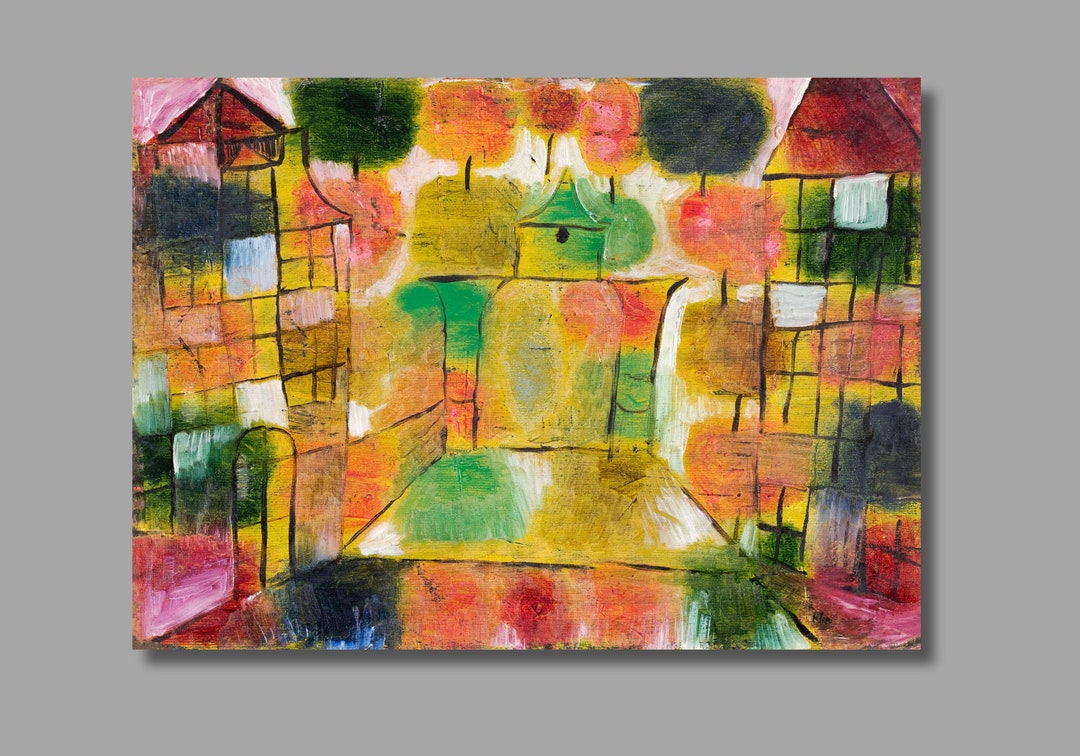 Paul Klee “tree and Architecture” Art Print - Abstract Canvas Poster - Etsy