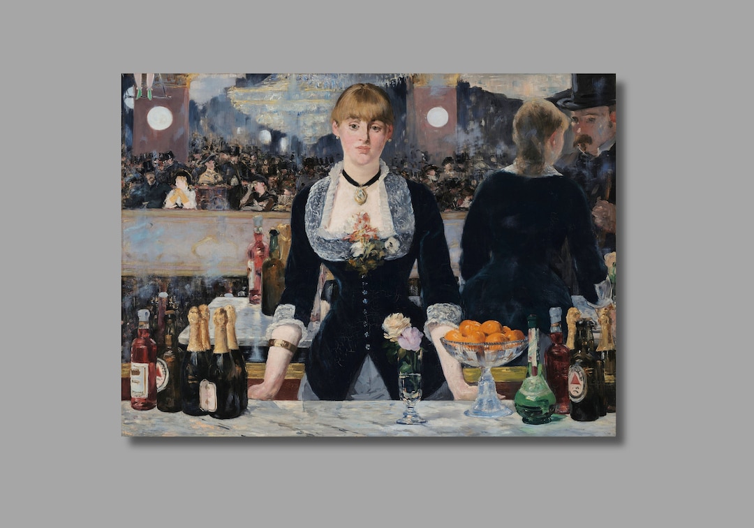 Edouard Manet, A Bar at the Folies Bergere, Canvas Art Print - Etsy