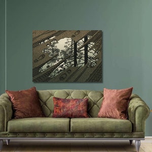 M.C. Escher Puddle Art Print,surrealist Canvas Poster, Fantasy Print ...