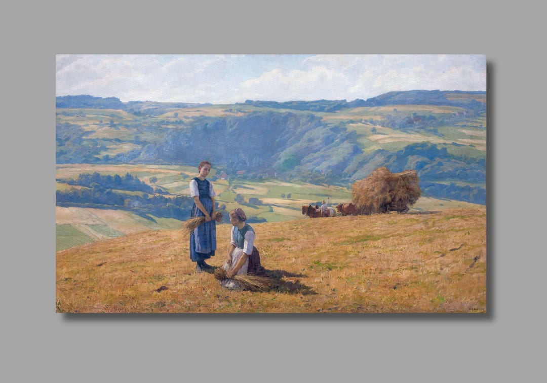 Eugène Burnand "the Gleaners" Canvas Art Print, Farmer Poster - Etsy