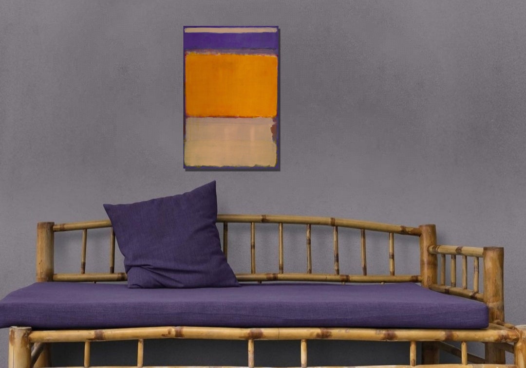 Mark Rothko Untitled Purple and Yellow Art Print,canvas Wall Art,rothko ...