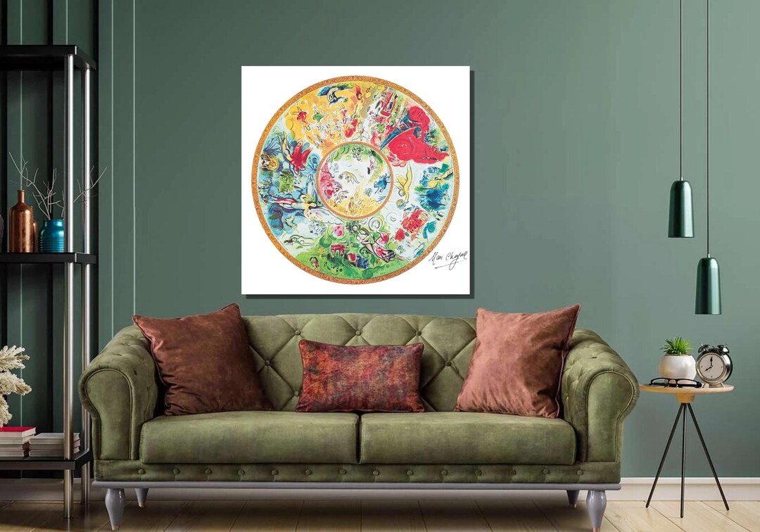 Marc Chagall Paris Opera House Art Print: Cubism Expressionism Canvas ...
