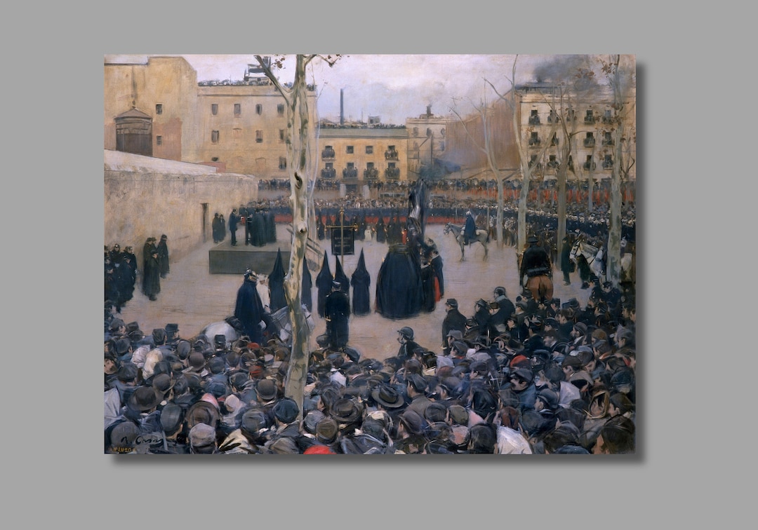 Ramon Casas Garrote Vil, 1894 Art Print, Ramon Casas I Carbó Canvas ...