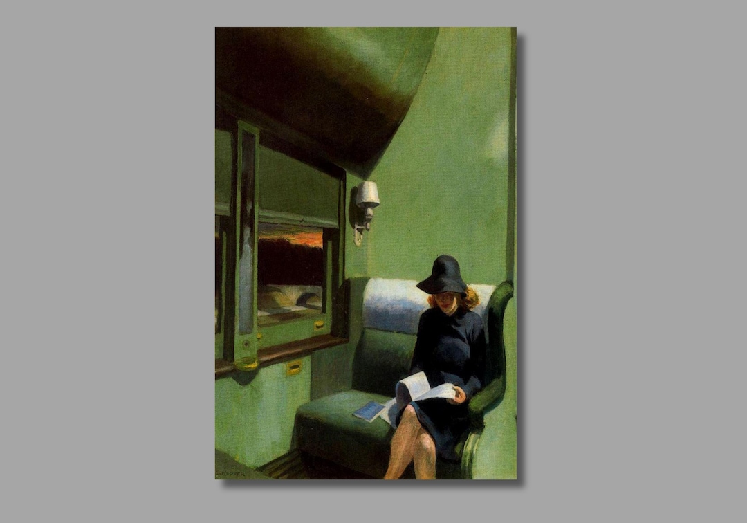 Edward Hopper Compartment C Car, 1938 Art Print,edward Hopper Canvas ...