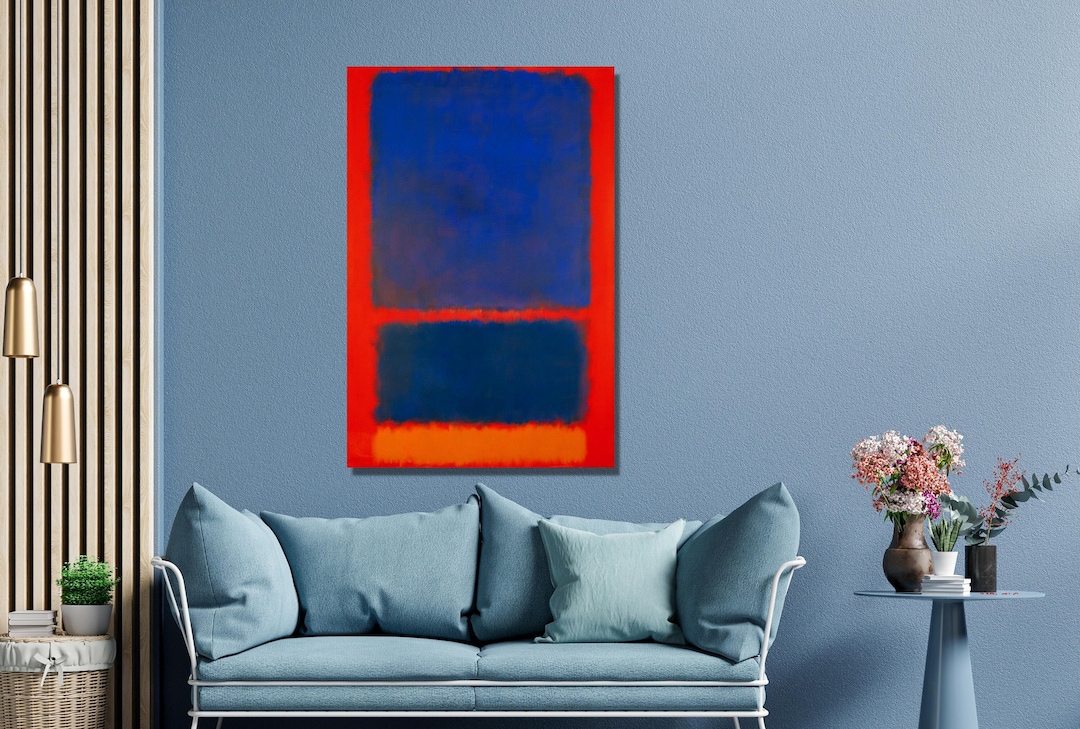Mark Rothko Blue, Orange, Red Art Print,rothko Canvas, Reproduction ...