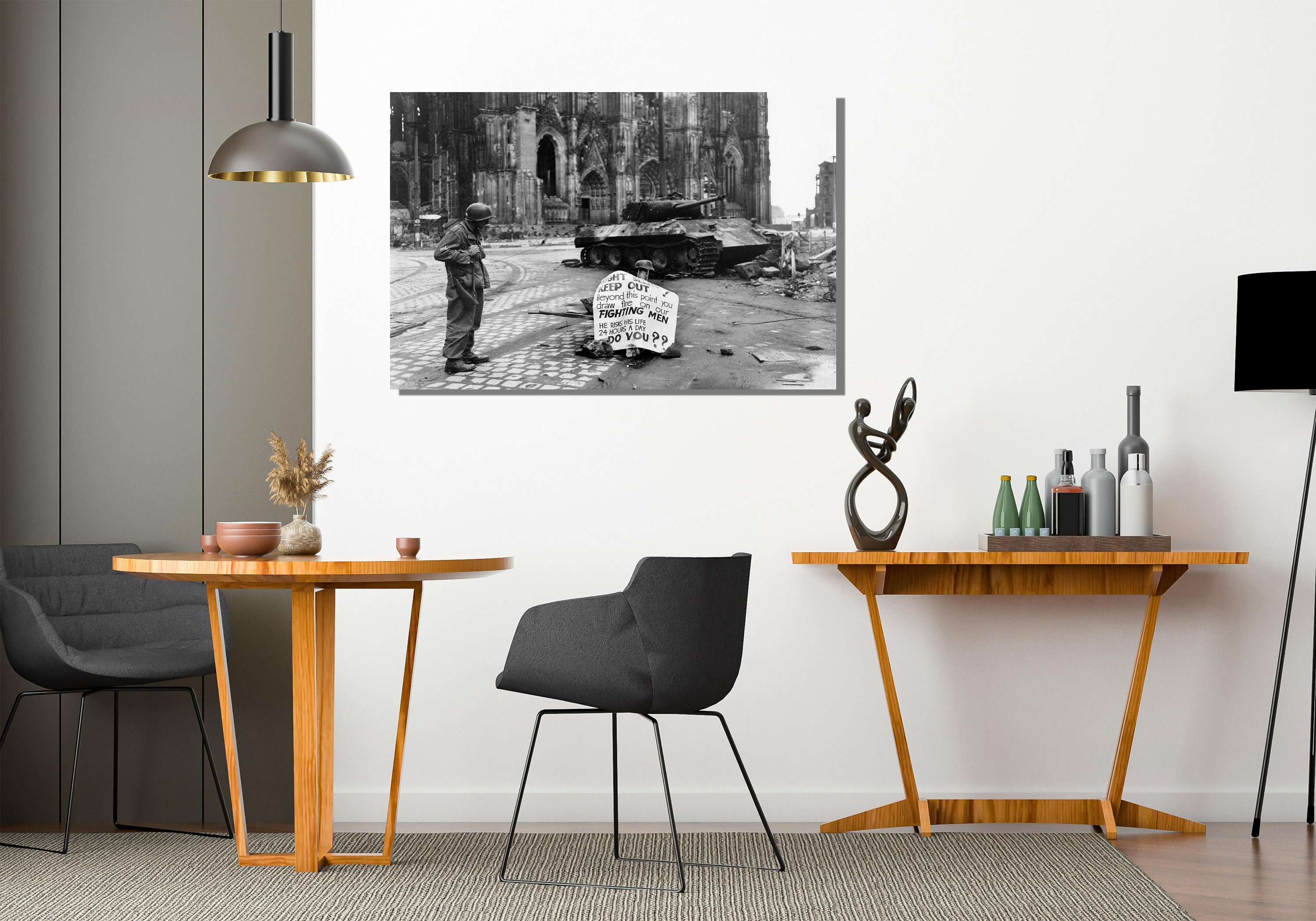 WWII USA Troop Warning Sign Colognetank Duel in Cologne the - Etsy