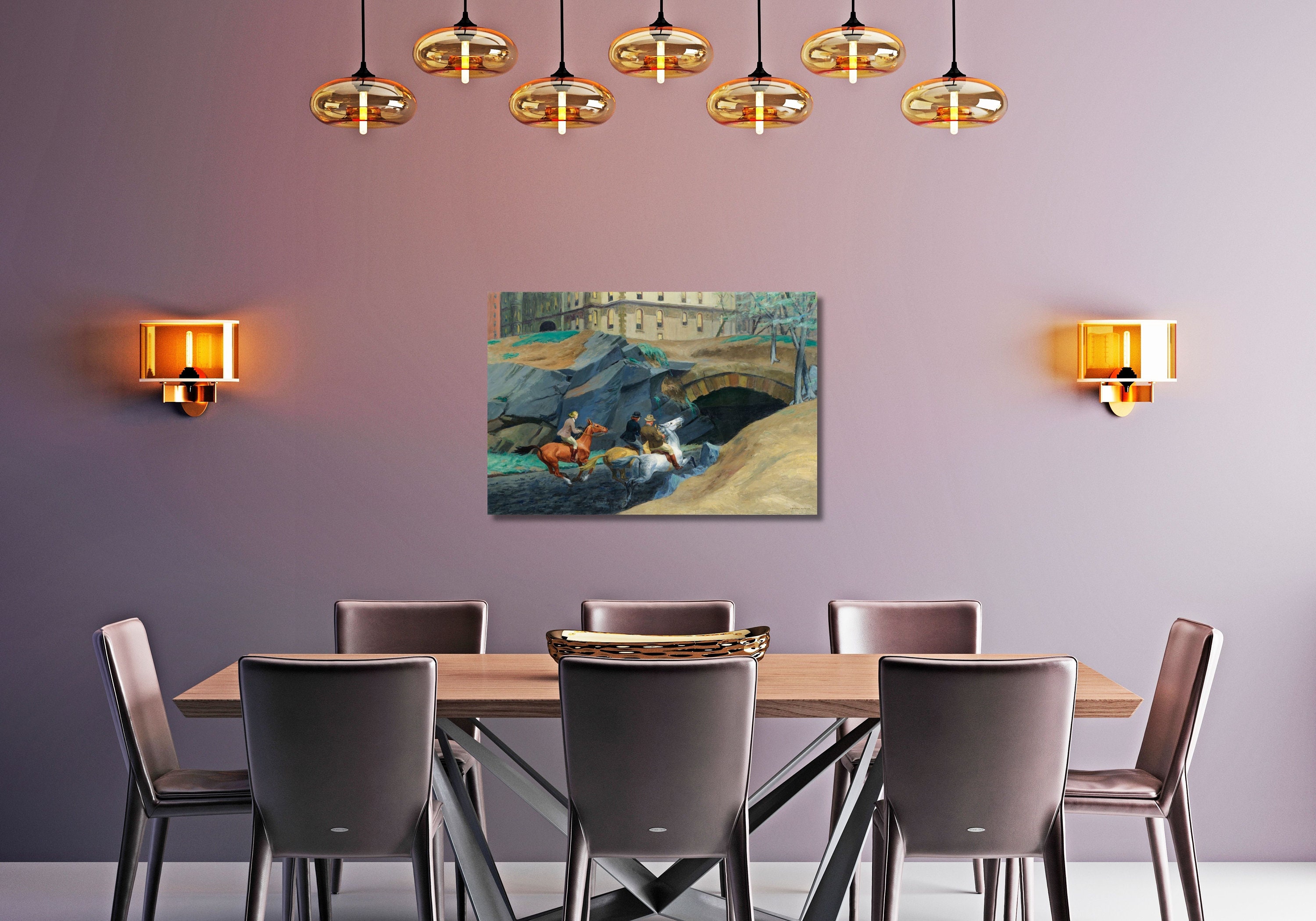 Impression d'art Edward Hopper allée de la bride 1939, art mural toile ...