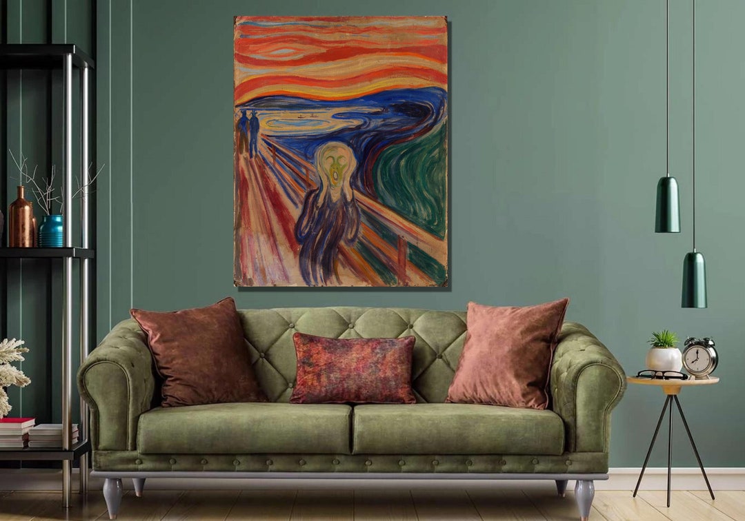 The Scream by Edvard Munch, Canvas Print, Edvard Munch Canvas Wall Art ...