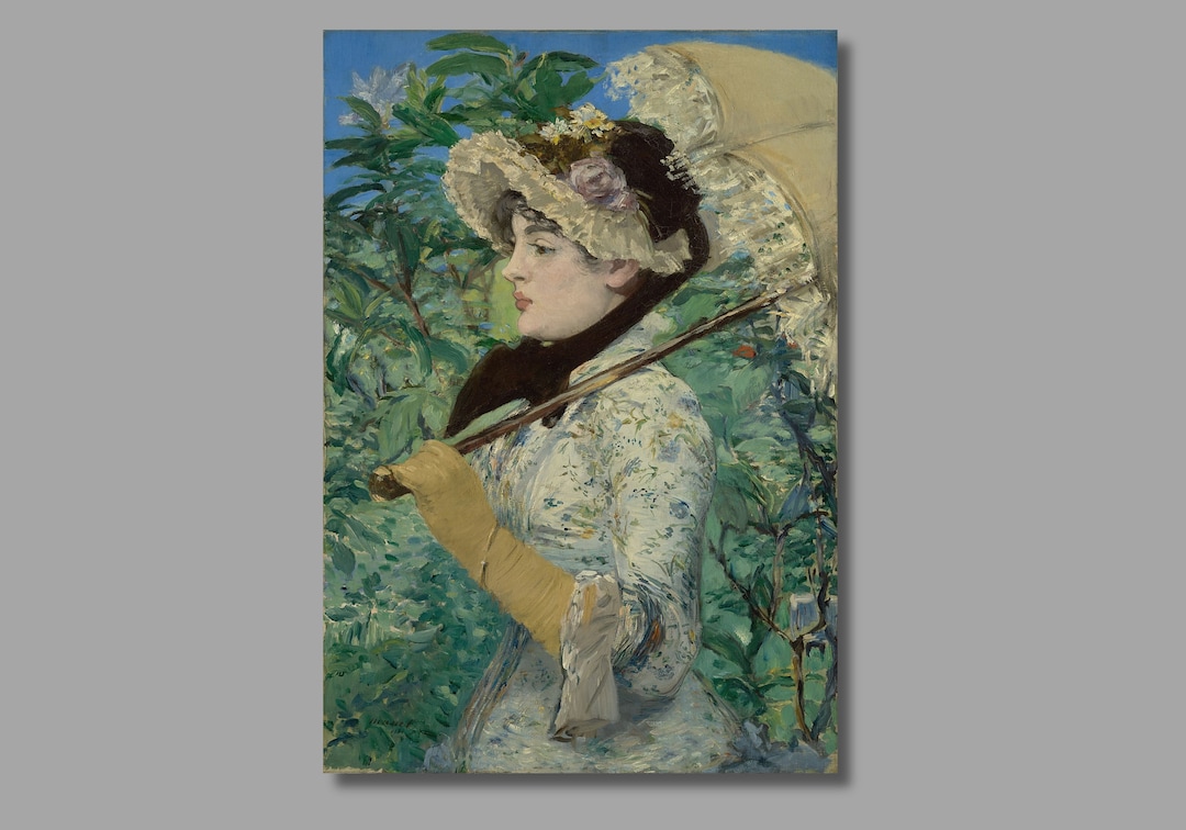 Edouard Manet Jeanne Spring Art Print, Canvas Print, Edouard Manet ...