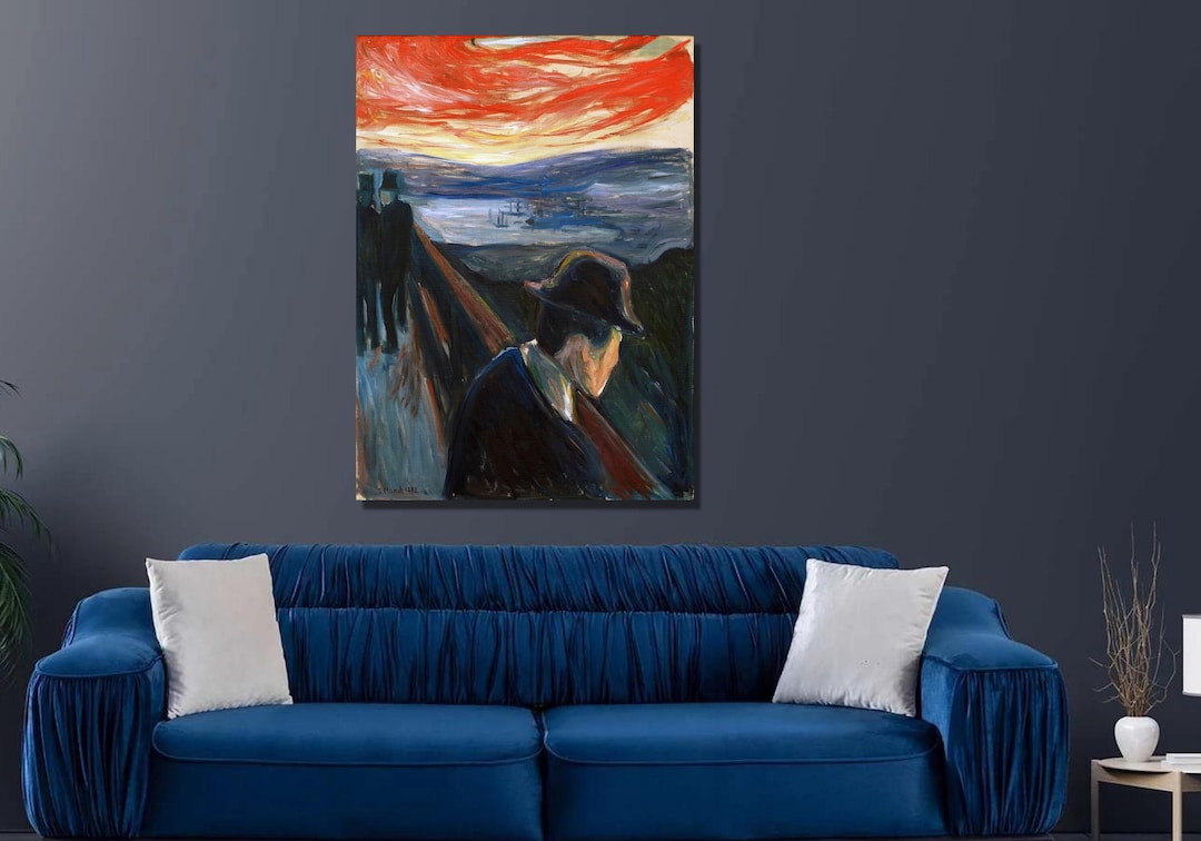 Edvard Munch Despair Art Print, Edvard Munch Canvas Wall Art ...