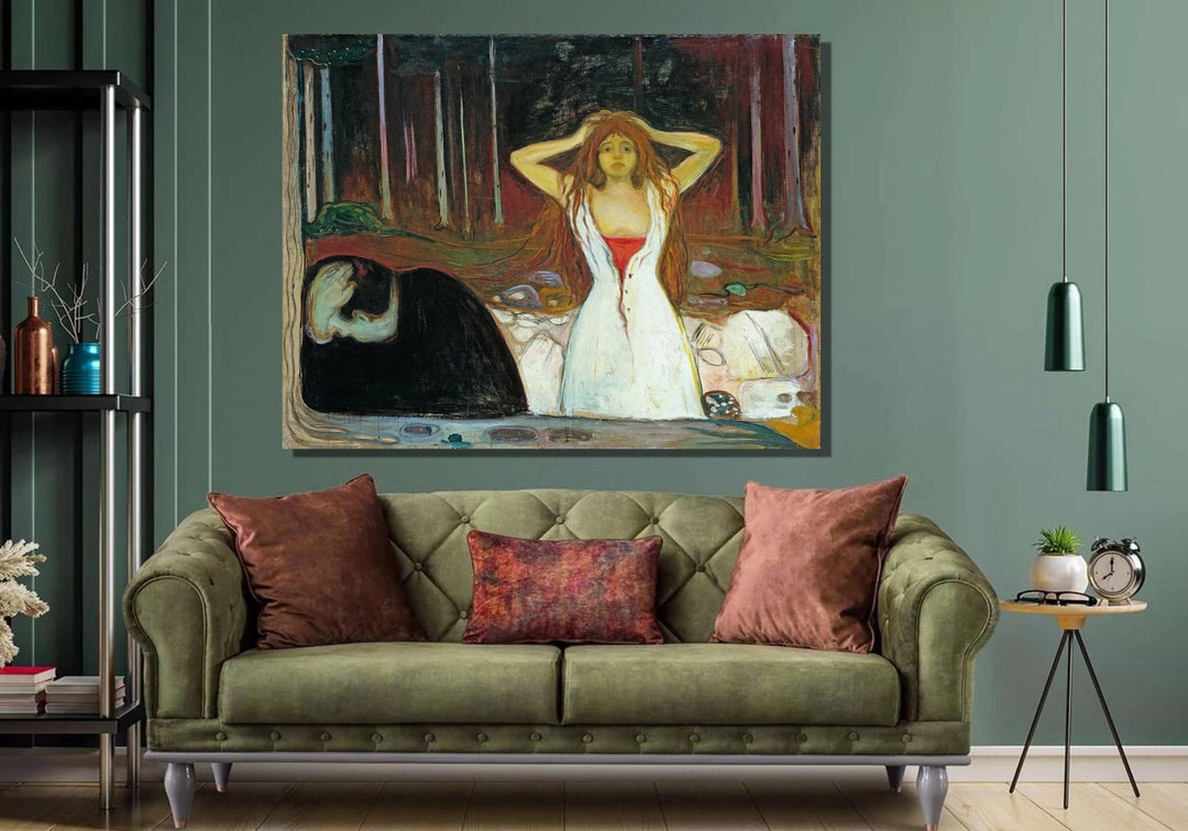 Edvard Munch Ashes Art Print, Edvard Munch Canvas Wall Art ...