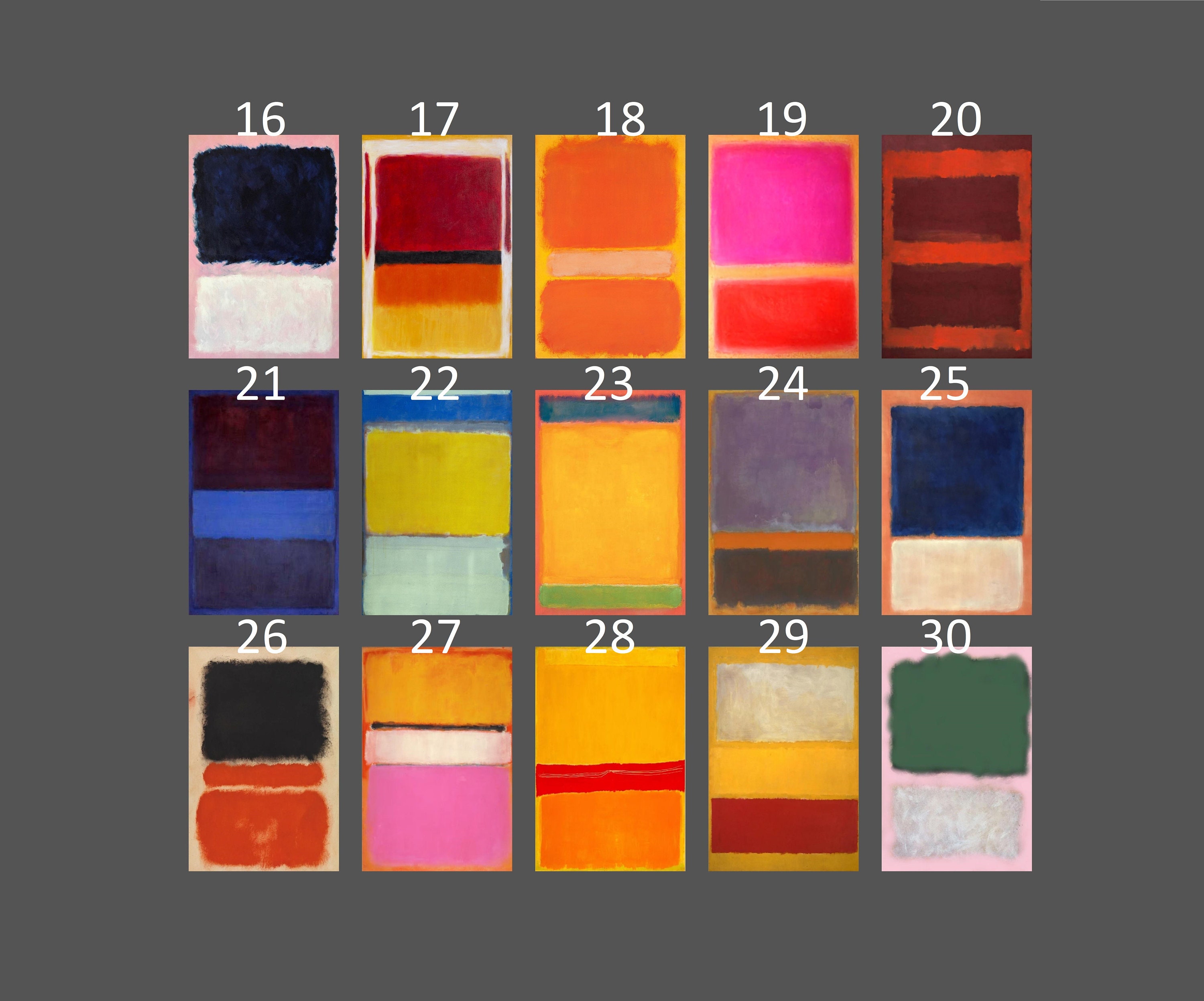 Mark Rothko Art Print,canvas Wall Art,rothko Art Museum Exhibition ...