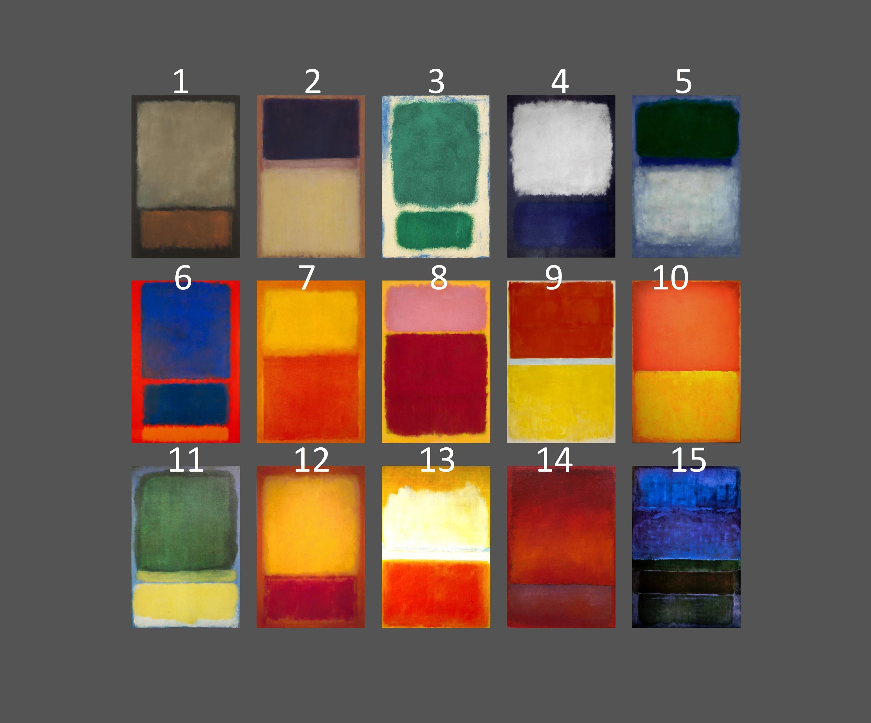 Set of 2 Mark Rothko Canvas Wall Art,abstract Art, Mark Rothko Painting ...