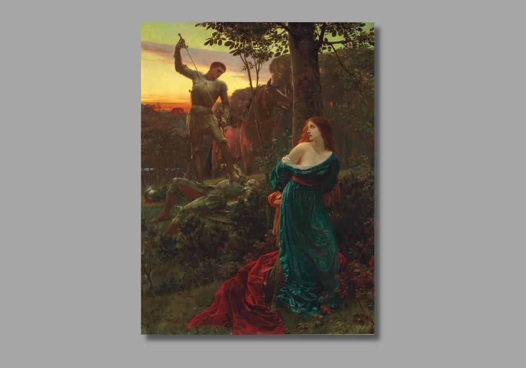 Frank Dicksee Chivalry Art Print,frank Dicksee Canvas Wall Art ...