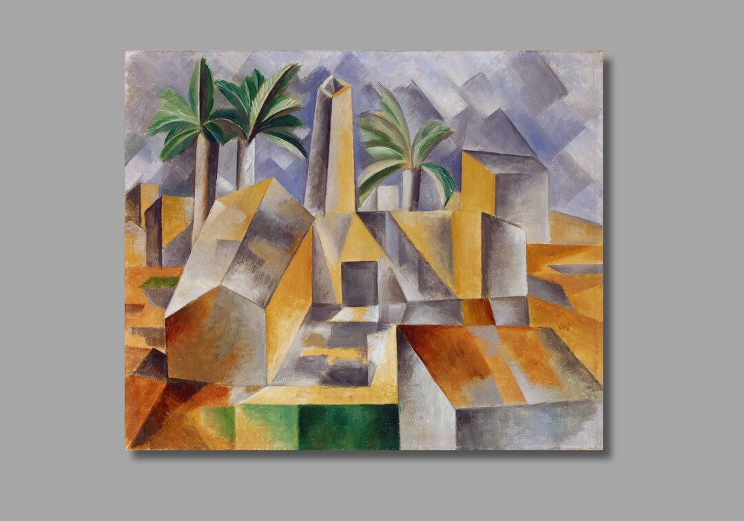 Pablo Picasso Brick Factory at Tortosa Art Print, Pablo Picasso Canvas ...