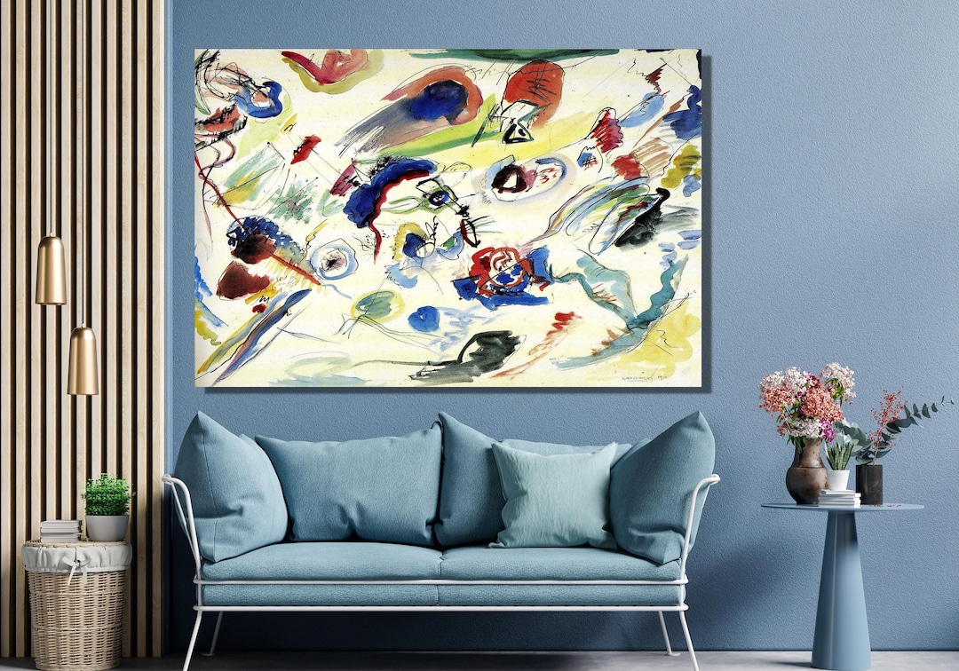 Wassily Kandinsky First Abstract Watercolor Art Print,wassily Kandinsky ...