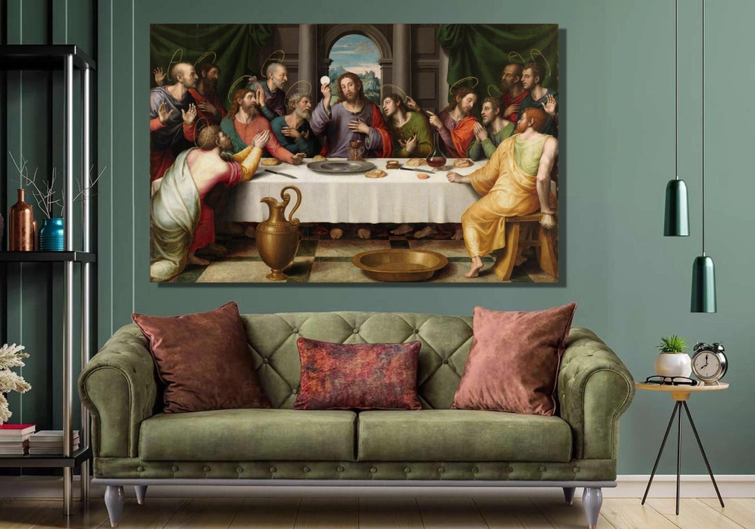 Juan De Juanes the Last Supper Art Print,juan De Juanes Canvas Wall Art,juanes Paintings,canvas ...