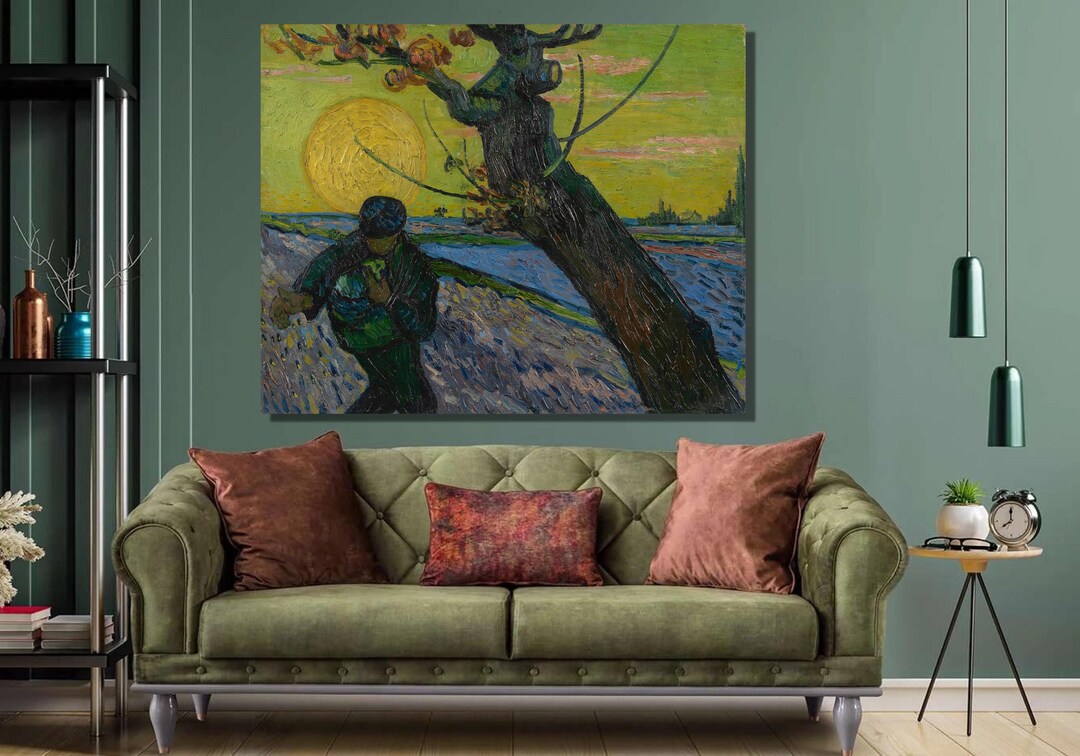 Vincent Van Gogh the Sower With Setting Sun Art Print,vincent Van Gogh ...