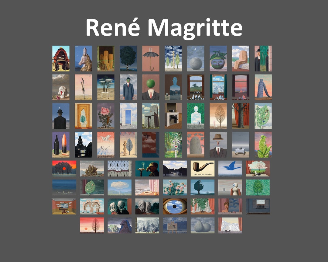 Rene Magritte Canvas Wall Art, Rene Magritte Print, Surrealism Art ...