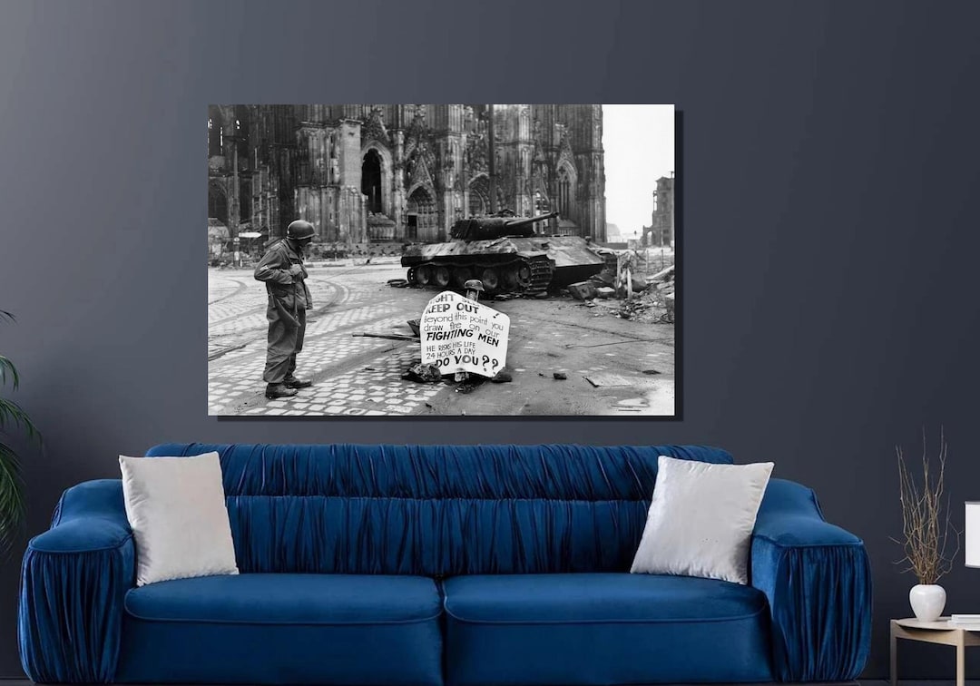 WWII USA Troop Warning Sign Cologne,tank Duel in Cologne, the Tank ...