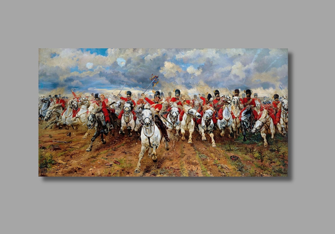 Elizabeth Thompson Scotland Forever! Canvas Art Print: Military History ...