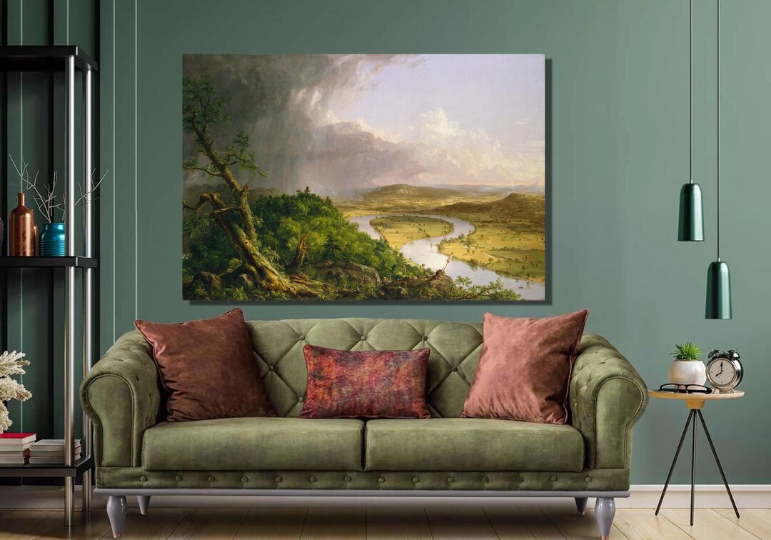 Thomas Cole the Oxbow Canvas Art Print, Connecticut River Valley ...