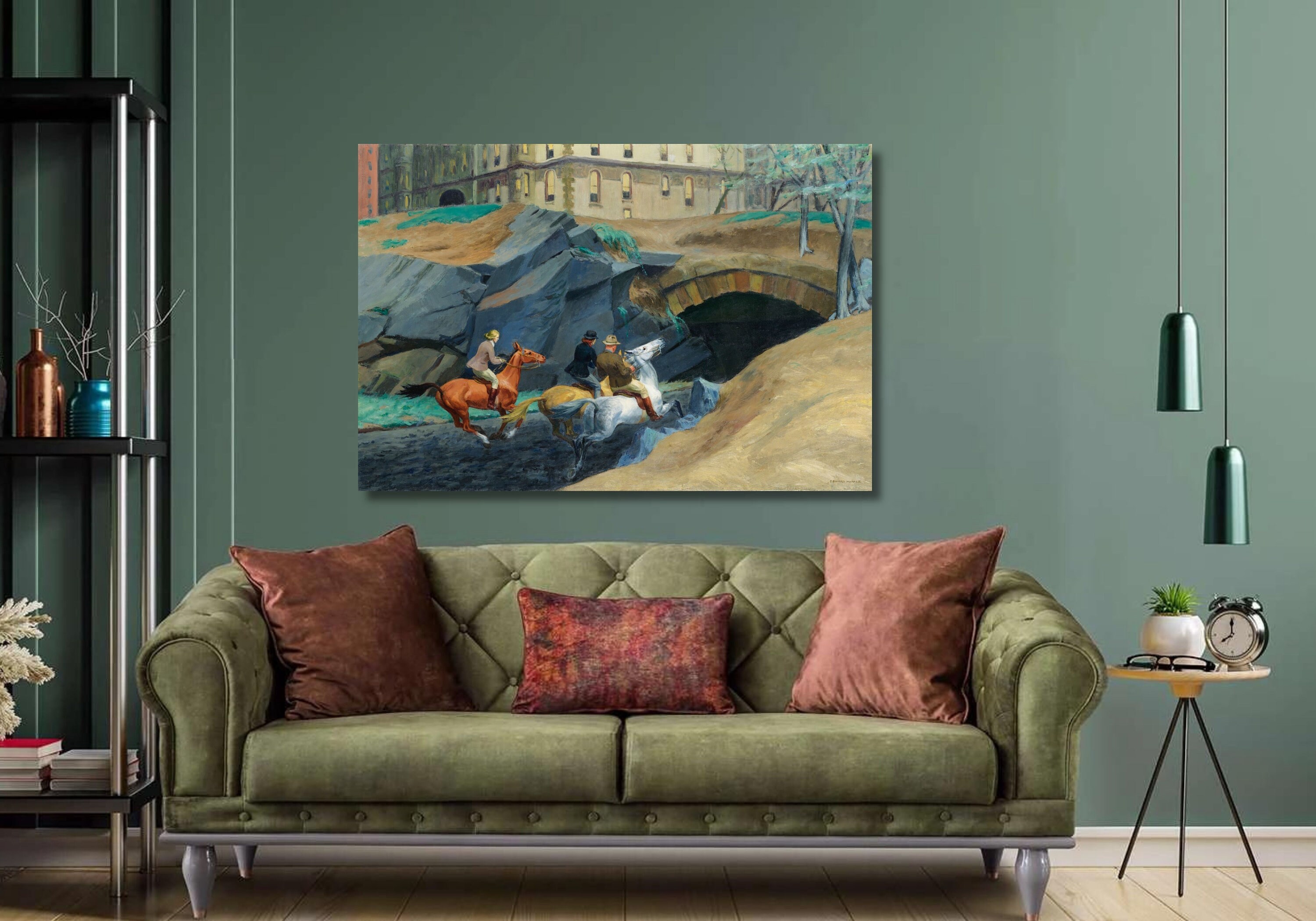 Edward Hopper Bridle Path 1939 Art Print, Edward Hopper Canvas Wall Art ...