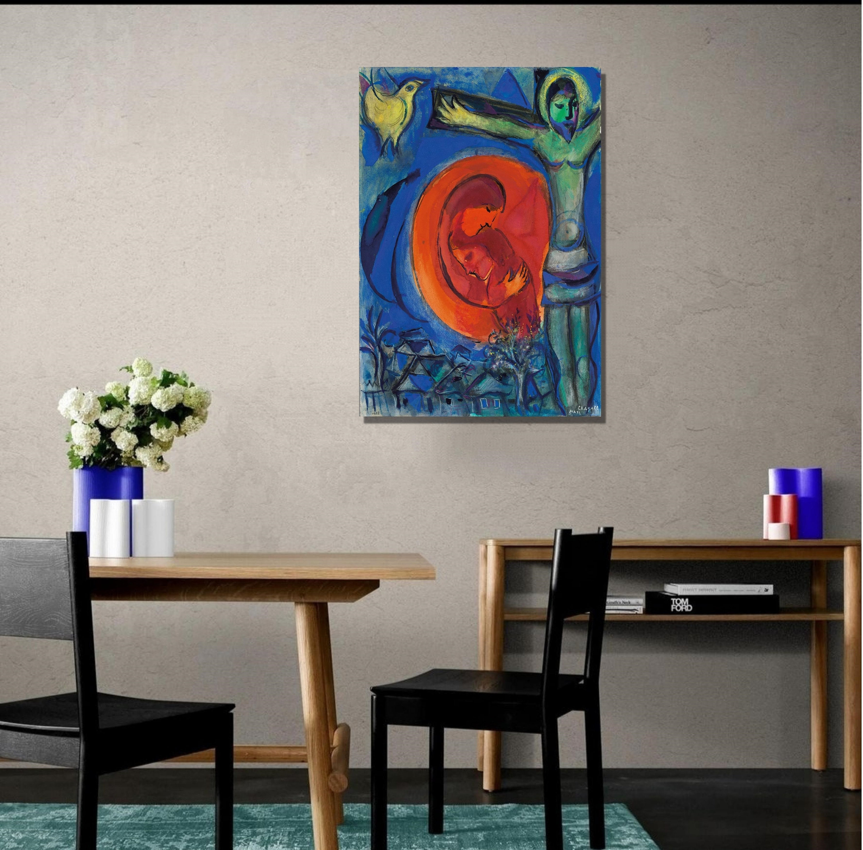 Marc Chagall Crucifixion of Jesus Art Print,marc Chagall Canvas Wall ...