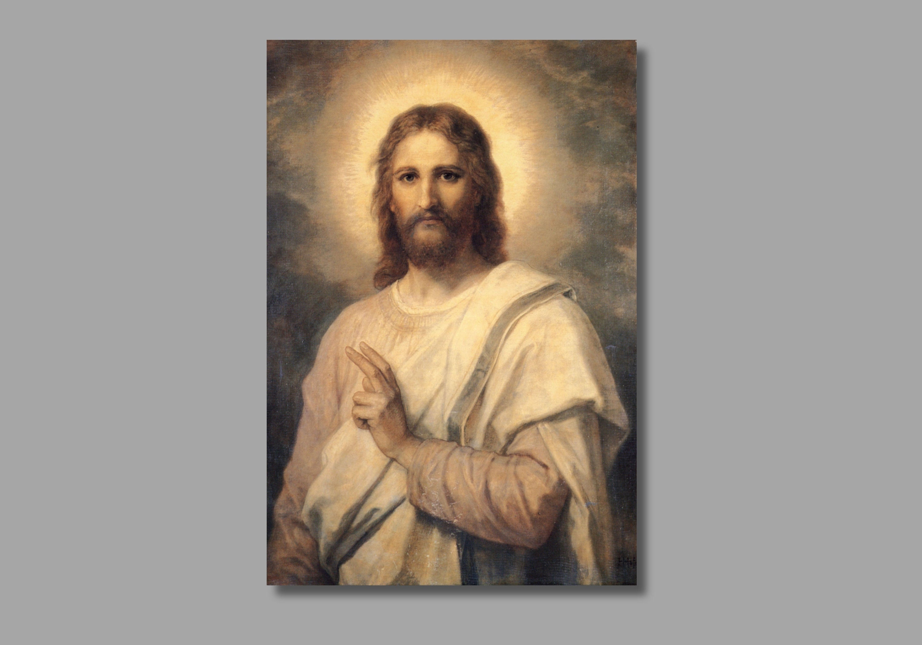 Jesus Christ, Heinrich Hofmann Jesus Art Print, Canvas Wall Art Jesus ...