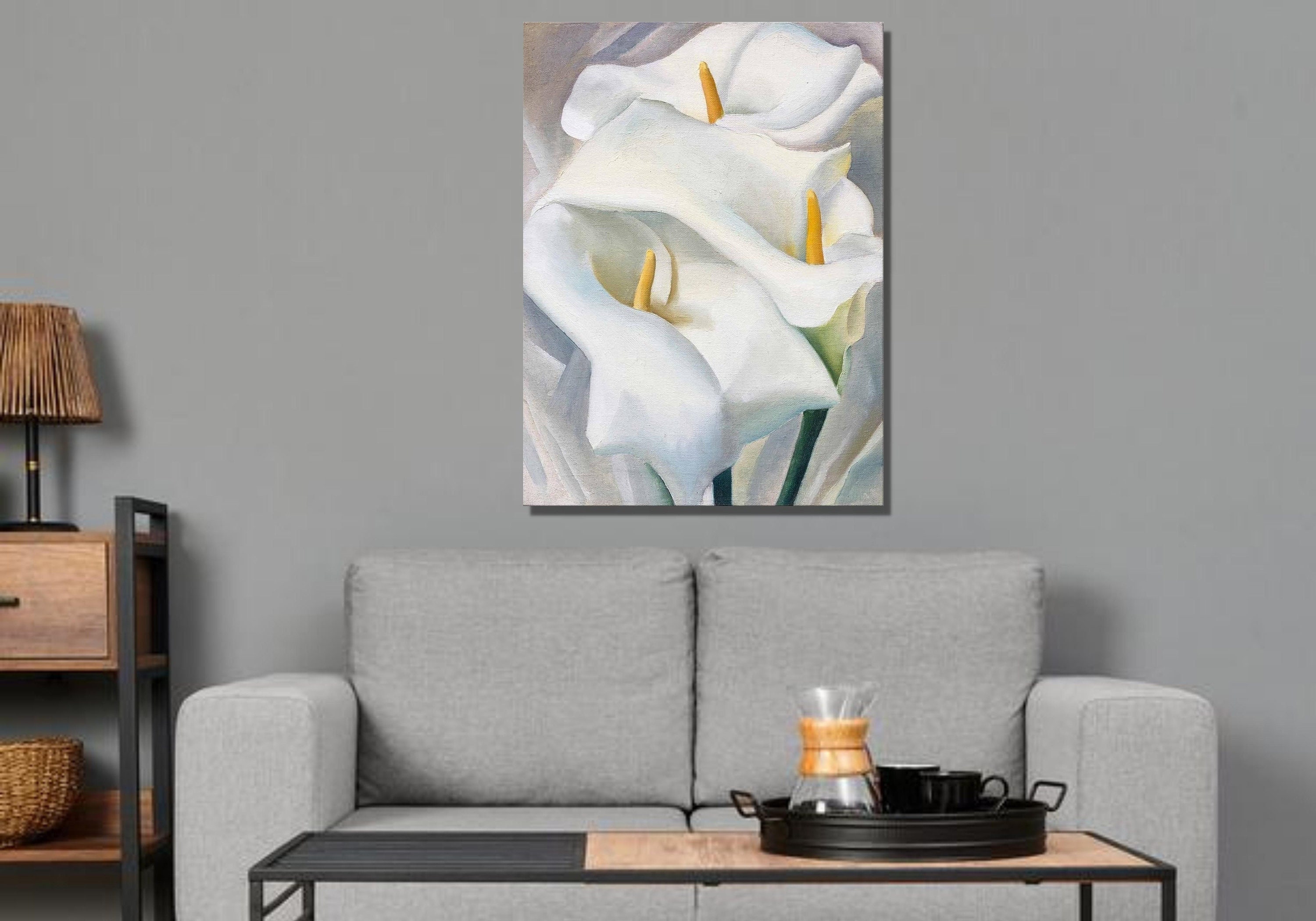 Georgia O'keeffe Calla Lilies Art Printgeorgia Okeeffe - Etsy