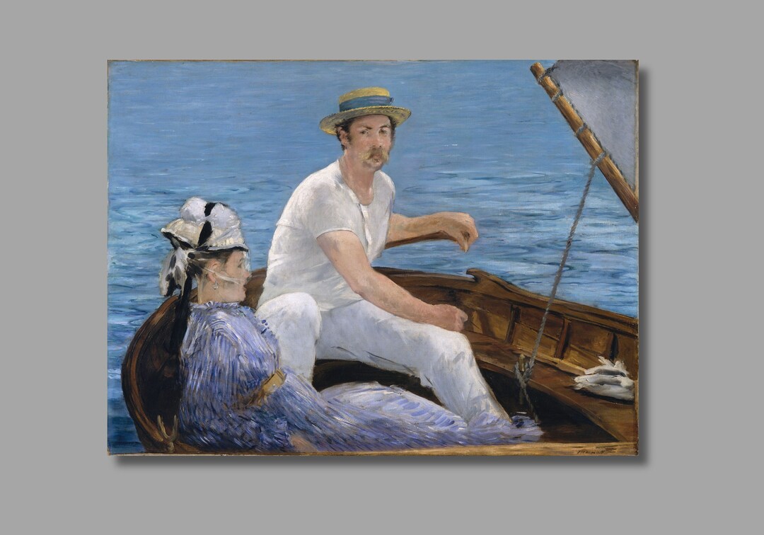 Edouard Manet Boating Art Print, Edouard Manet Canvas Wall Art ...