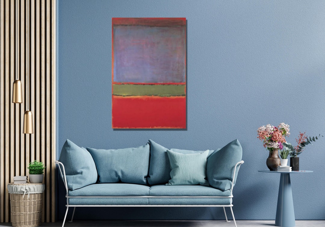 Rothko No. 6 Art Print: Violet, Green, and Red Canvas Wall Art - Etsy
