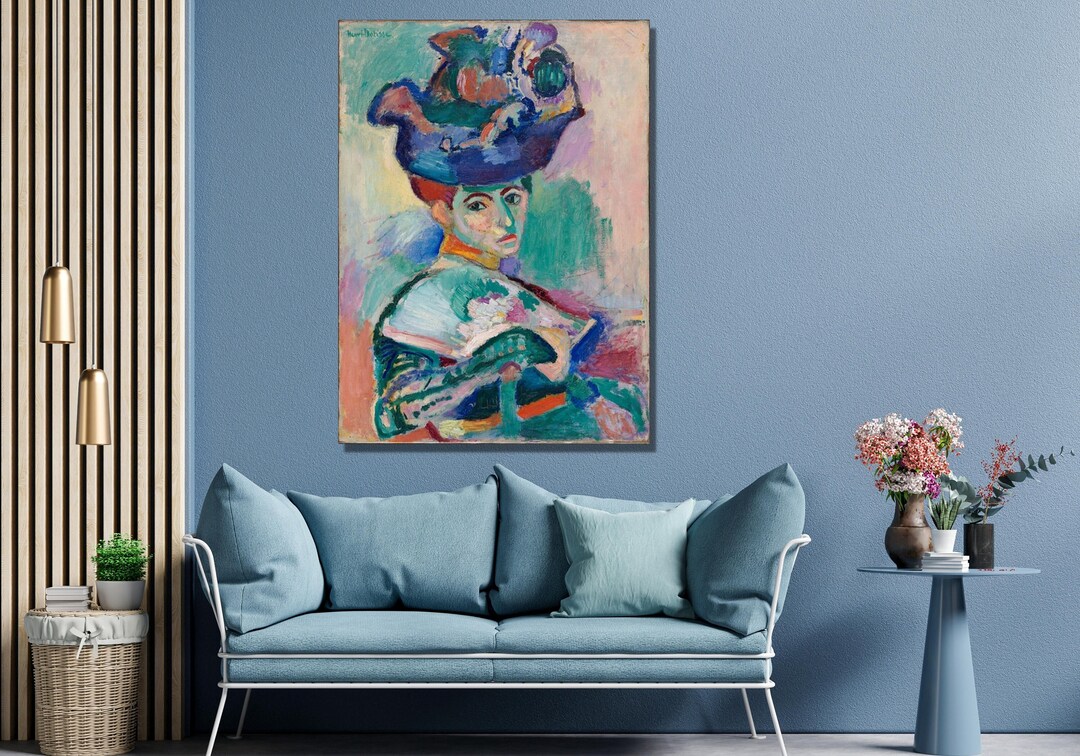 Henri Matisse Woman With a Hat Art Print, Henri Matisse Canvas Wall Art ...