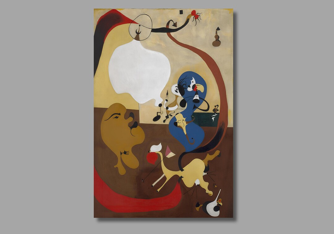 Joan Miro Dutch Interior II Art Print, Joan Miró Canvas Wall Art ...