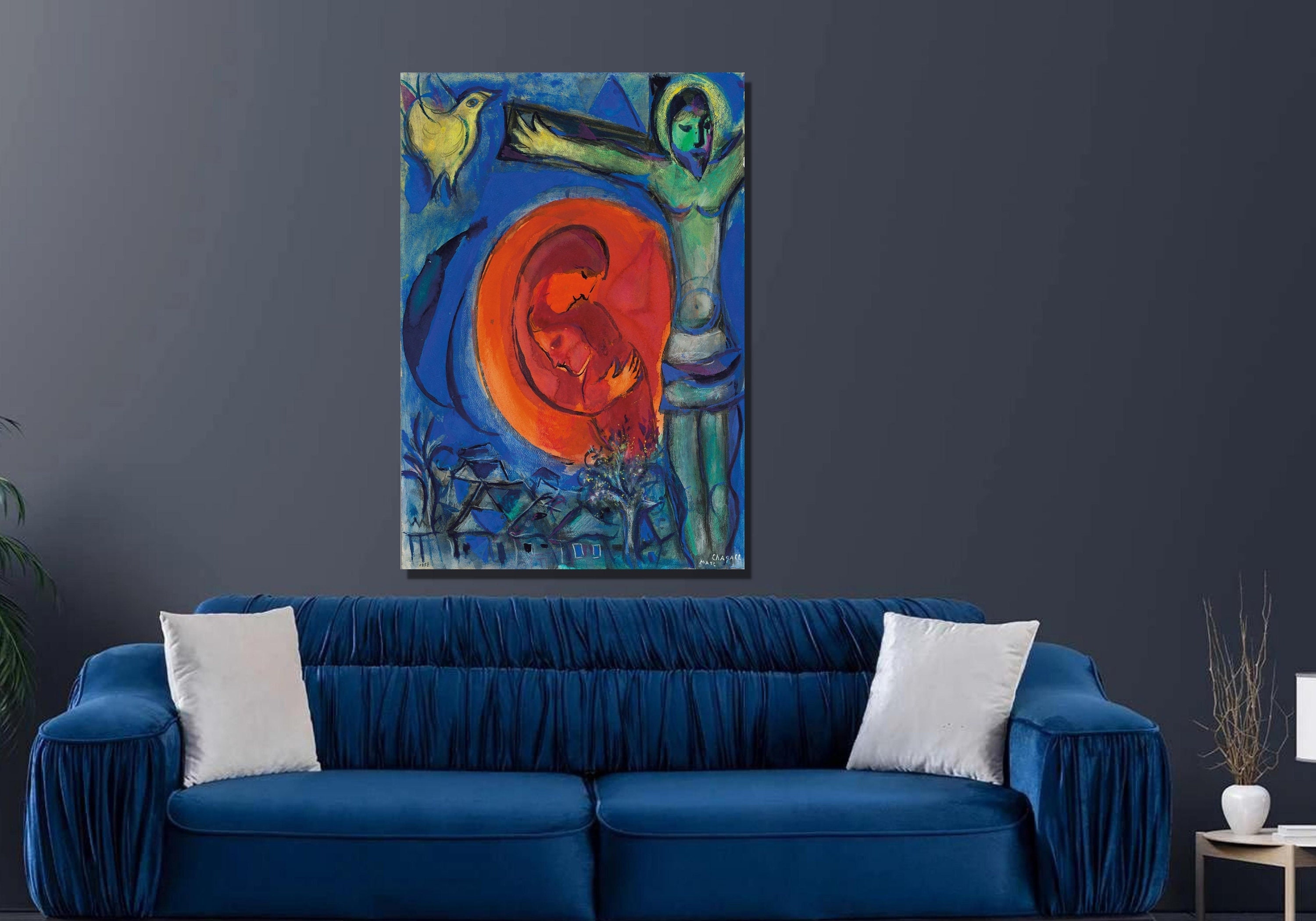 Marc Chagall Crucifixion of Jesus Art Print,marc Chagall Canvas Wall ...