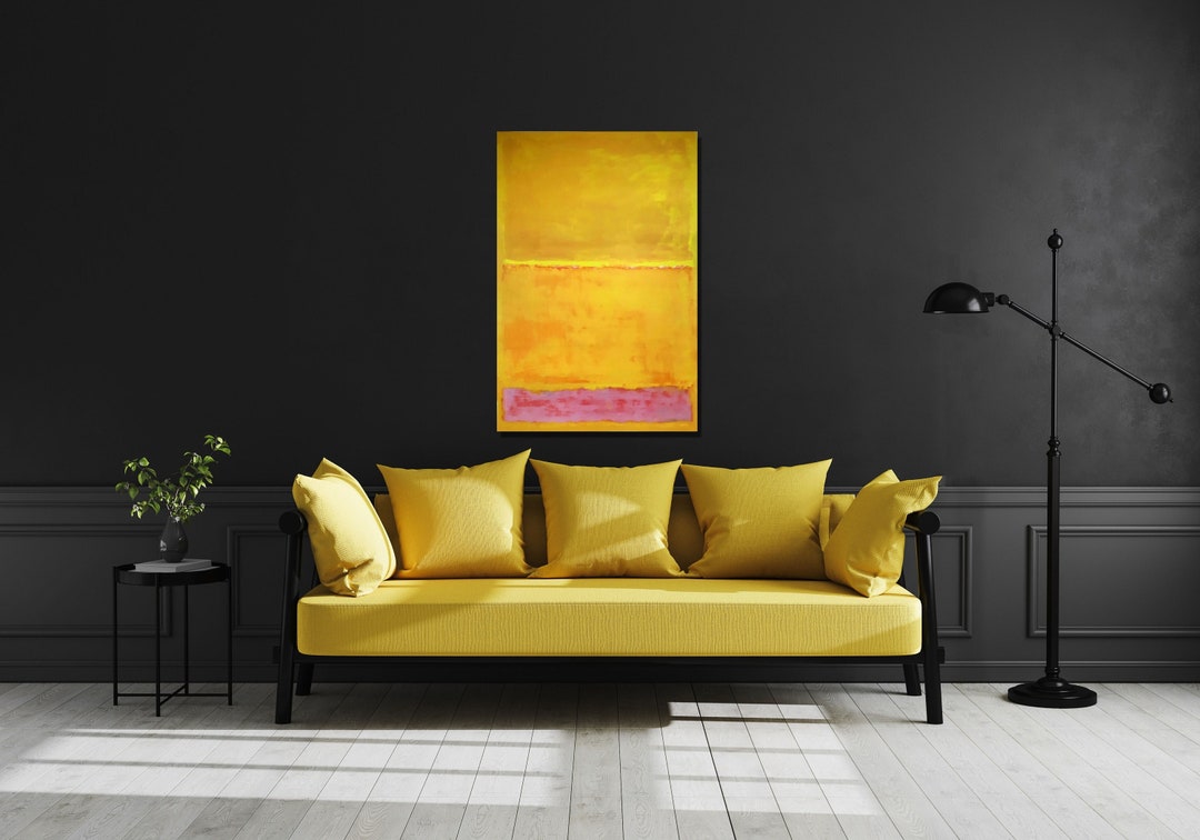 Mark Rothko Untitled Yellow and Red Art Print,canvas Wall Art,canvas ...