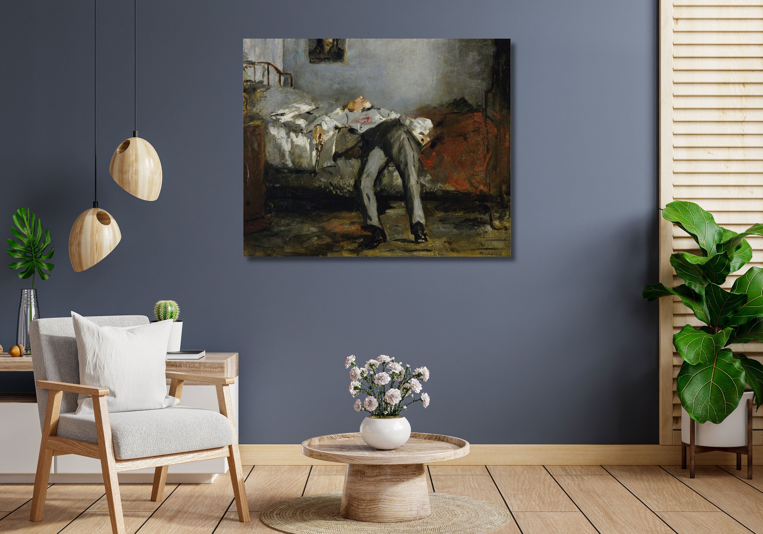 Edouard Manet the Suicided Man Art Print, Edouard Manet Canvas Wall Art ...