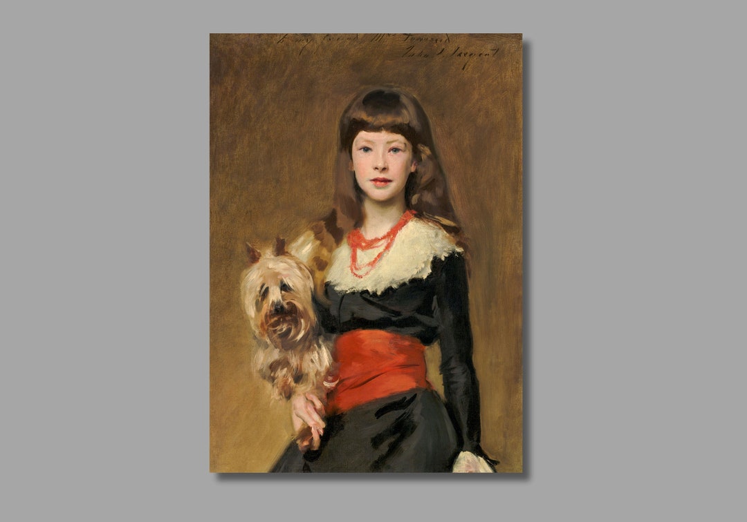 John Singer Sargent Print, Miss Beatrice Townsend, Canvas Wall Art - Etsy