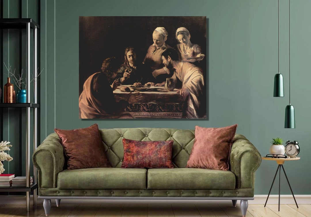 Michelangelo Caravaggio Supper at Emmaus Art Print,caravaggio Painting ...