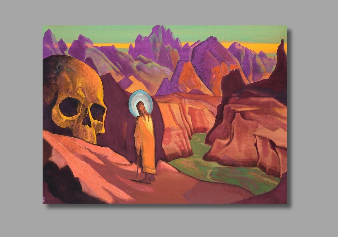 Nicholas Roerich Issa and the Skull of the Giant Art Print, Roerich ...