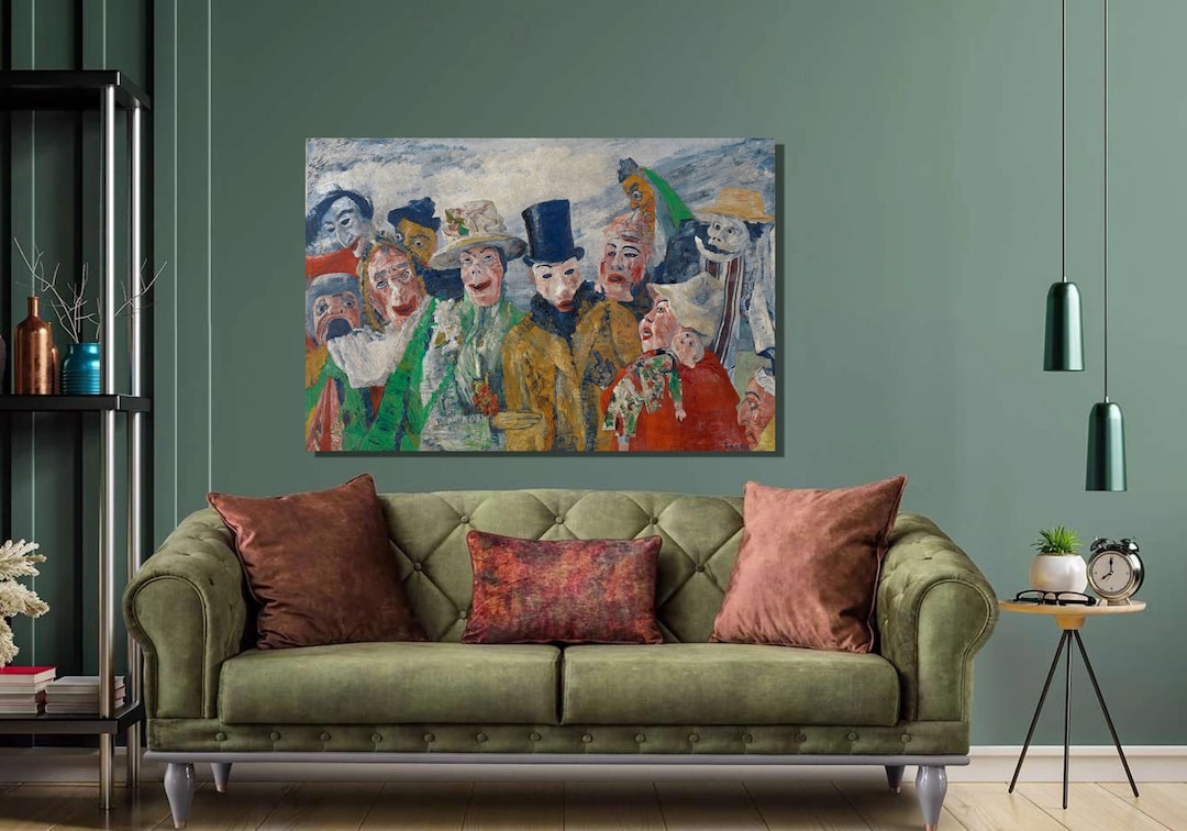 James Ensor the Intrigue Art Print, James Ensor Canvas Wall Art ...