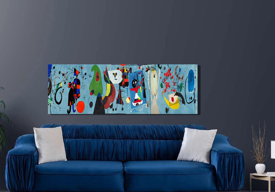 Joan Miro Canvas Wall Art,abstract Print,joan Miro Collage Art Print ...