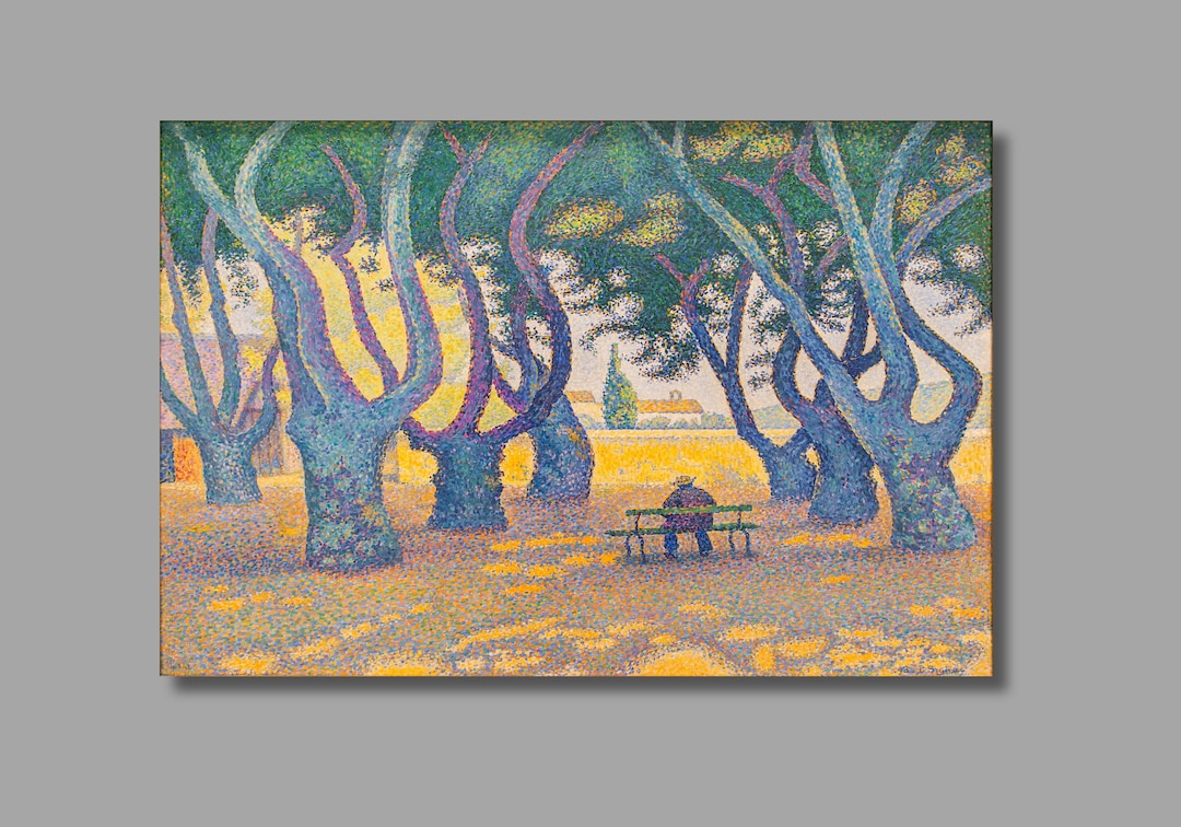 Paul Signac Place Des Lices Art Print, Pointillism Canvas Poster - Etsy
