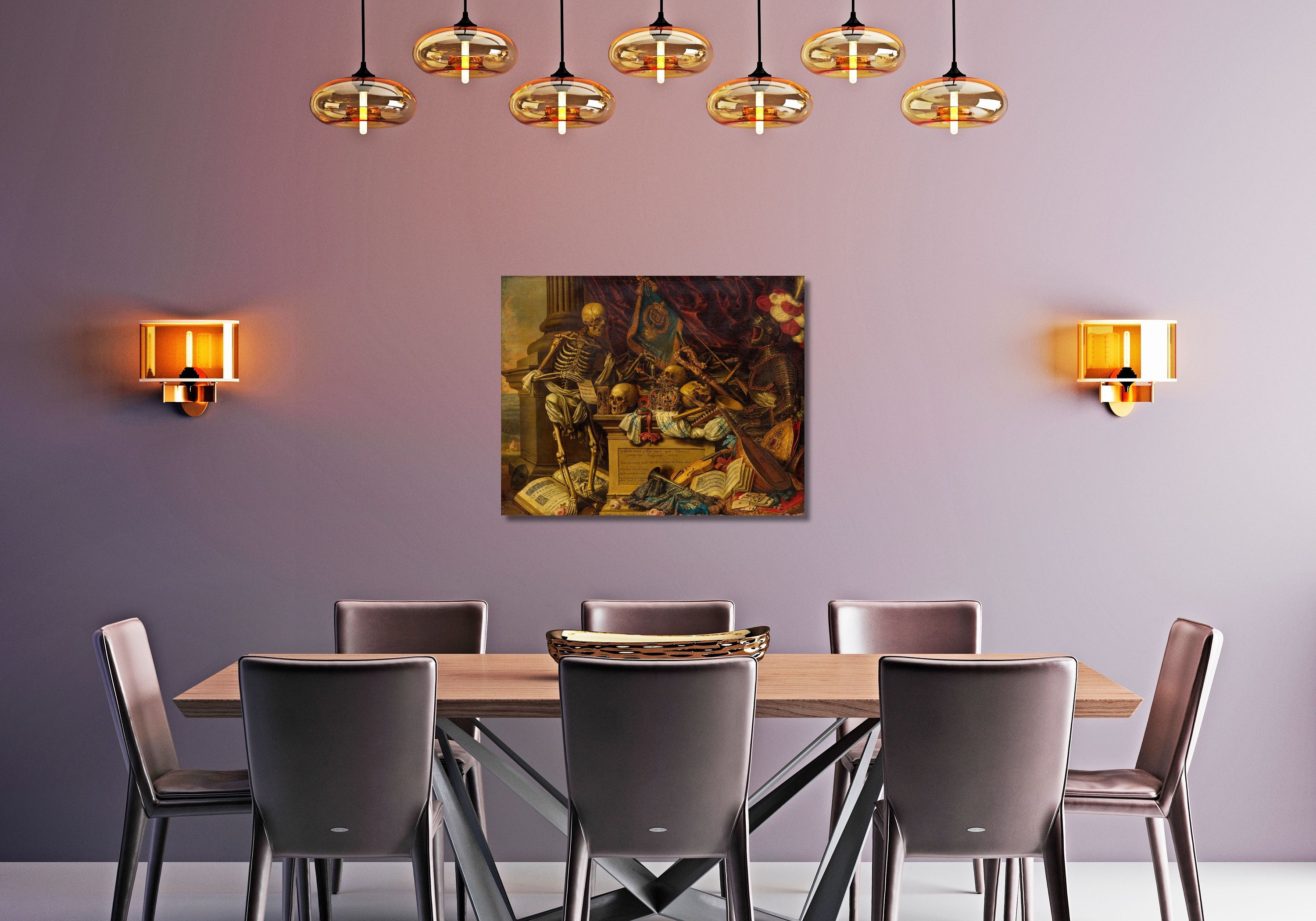 Carstian Luyckx Memento Mori Canvas Art Print, Skull Still-life, Home ...