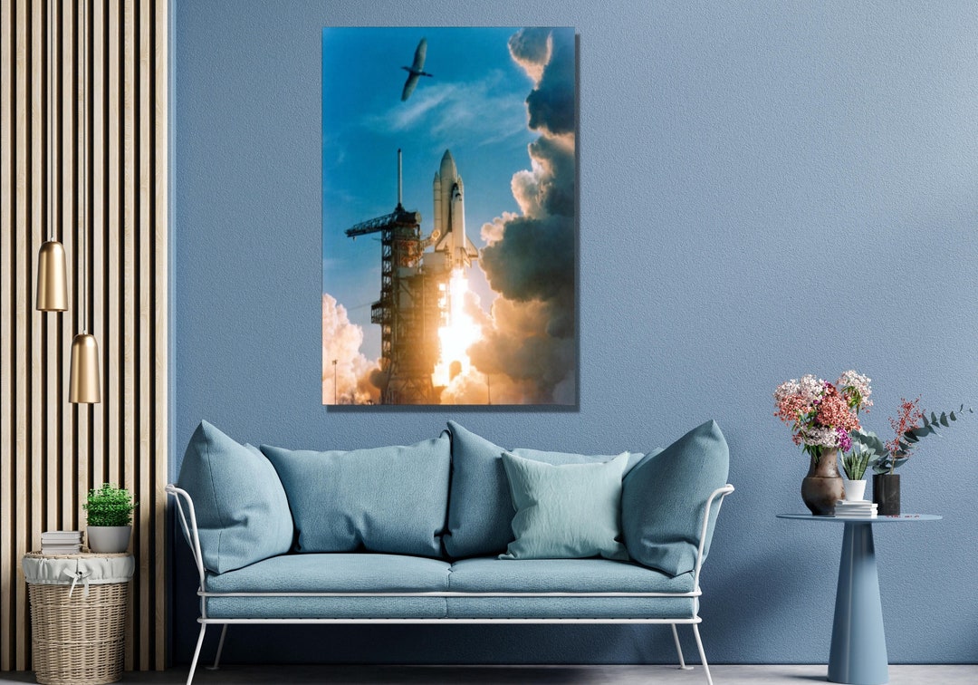 NASA Poster STS-1 Space Mission Canvas Wall Art, Jupiter Images, NASA ...