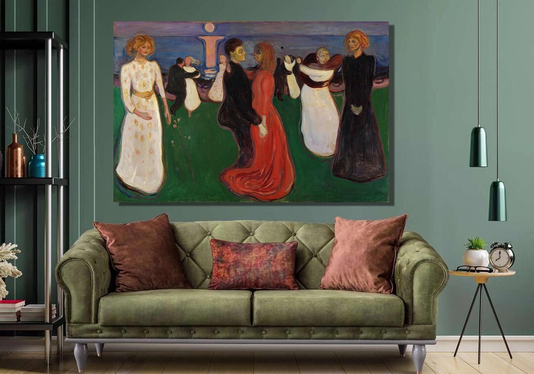 Edvard Munch the Dance of Life Art Print, Edvard Munch Canvas Wall Art ...